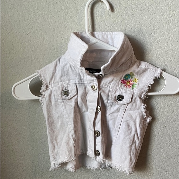 Limited Too | Jackets & Coats | Limited Too White Denim Vest With ...